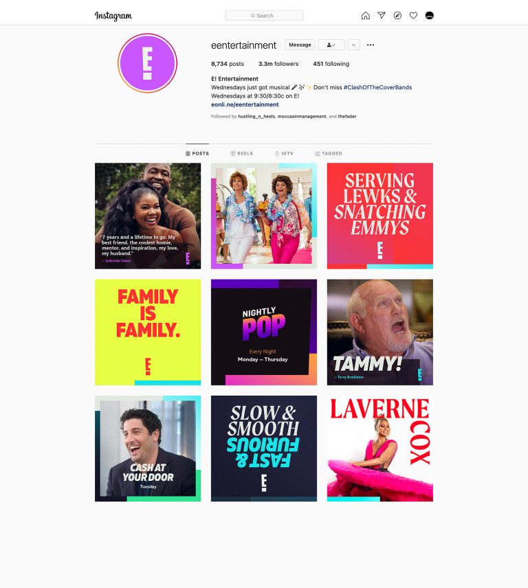 E! Network Rebrand — Thornberg and Forester